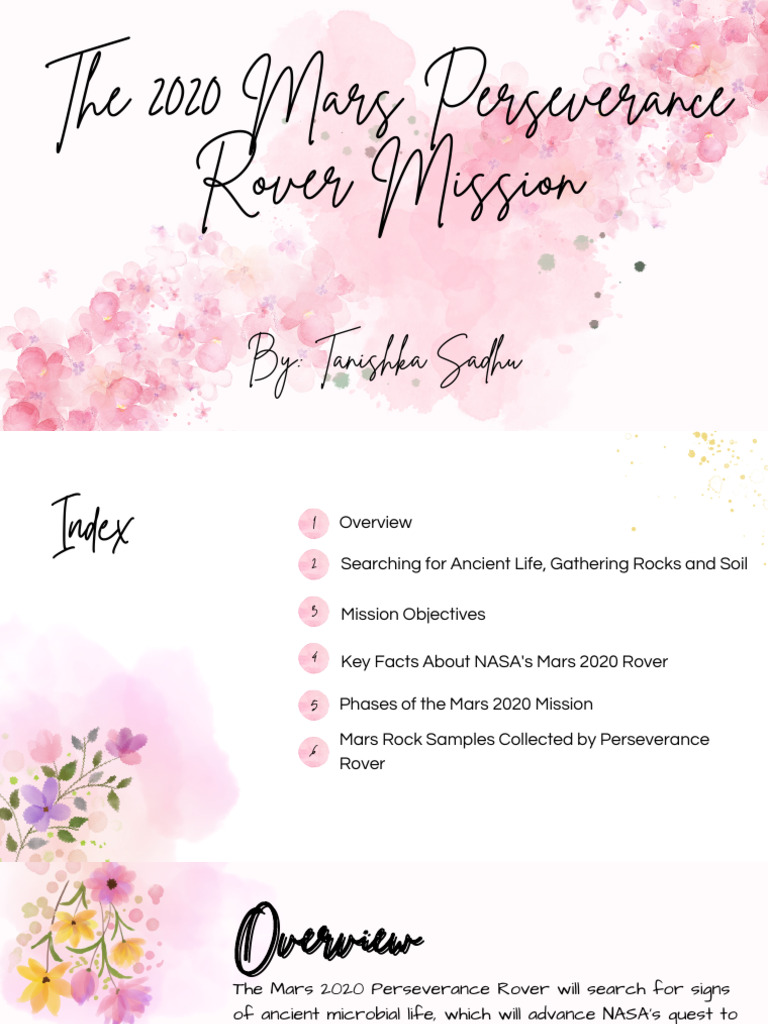 Science Mars Perseverance Rover Mission (Task 1 - 3) | Download Free ...