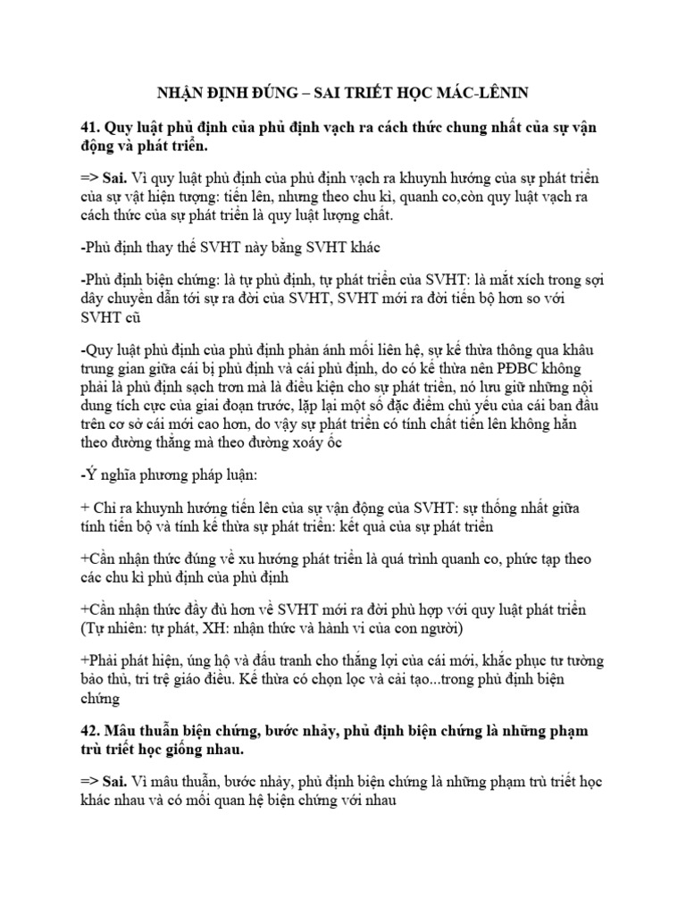 NHẬN ĐỊNH ĐS THML | PDF