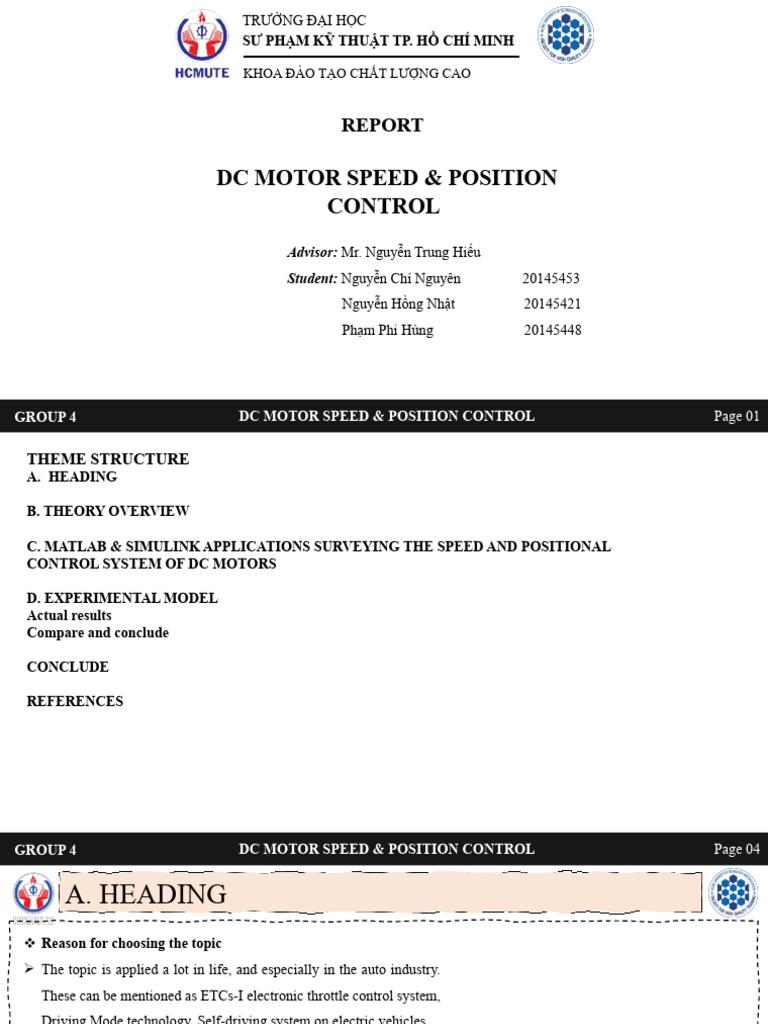 DC Motor Speed & Position Control | PDF | Electric Motor | Electromagnetism
