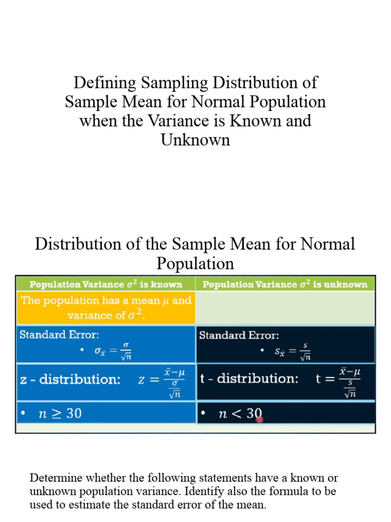 DSDL For SHS Reviewer | PDF | Standard Error | Variance