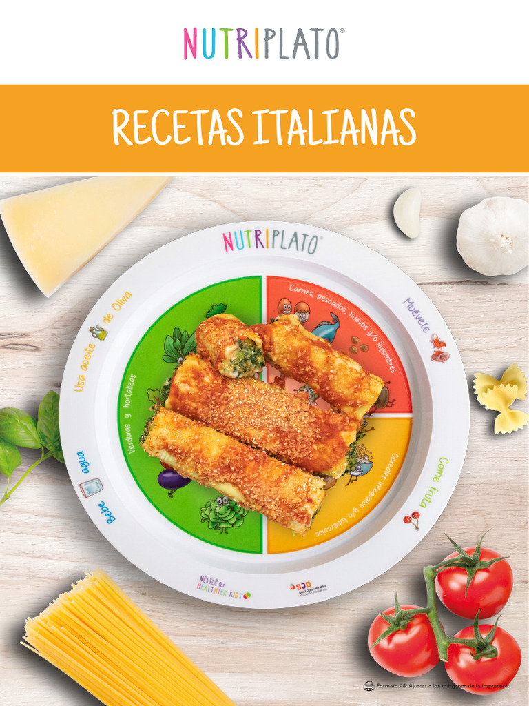 Recetario Nutriplato Italiano | PDF | Pasta | Aceite de oliva