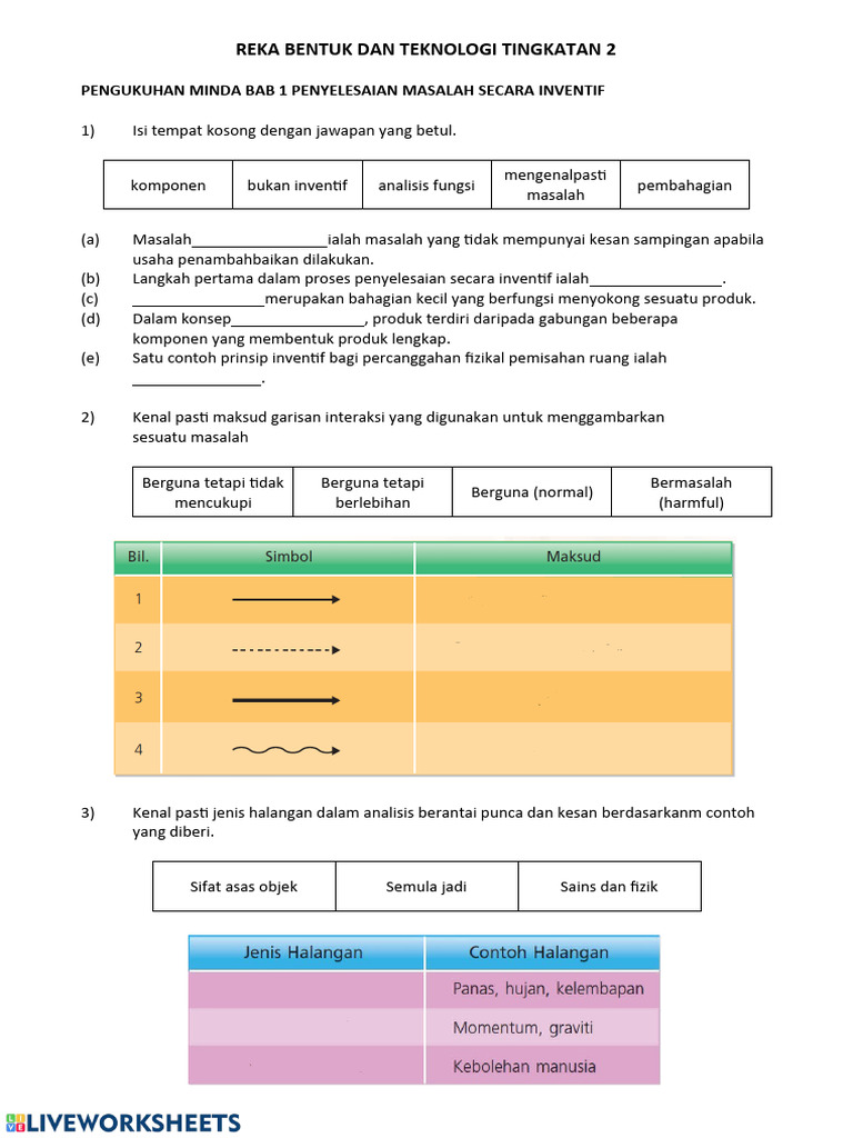 Latihan RBT Bab 1 T2 | PDF