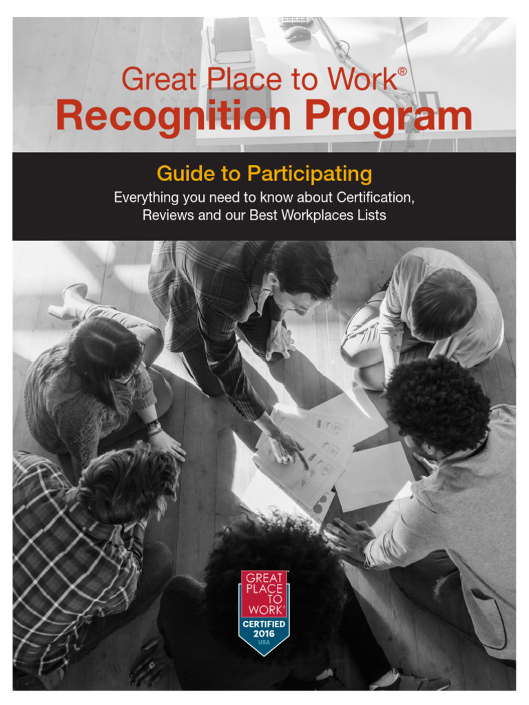 Recognition Program Guide To Participating Great Place To Work | PDF ...