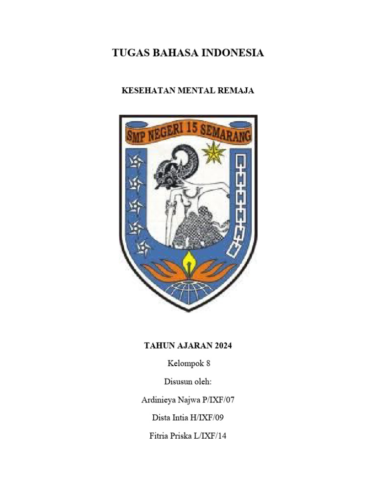Teks Diskusi(Kesehatan Mental pada Remaja) | PDF