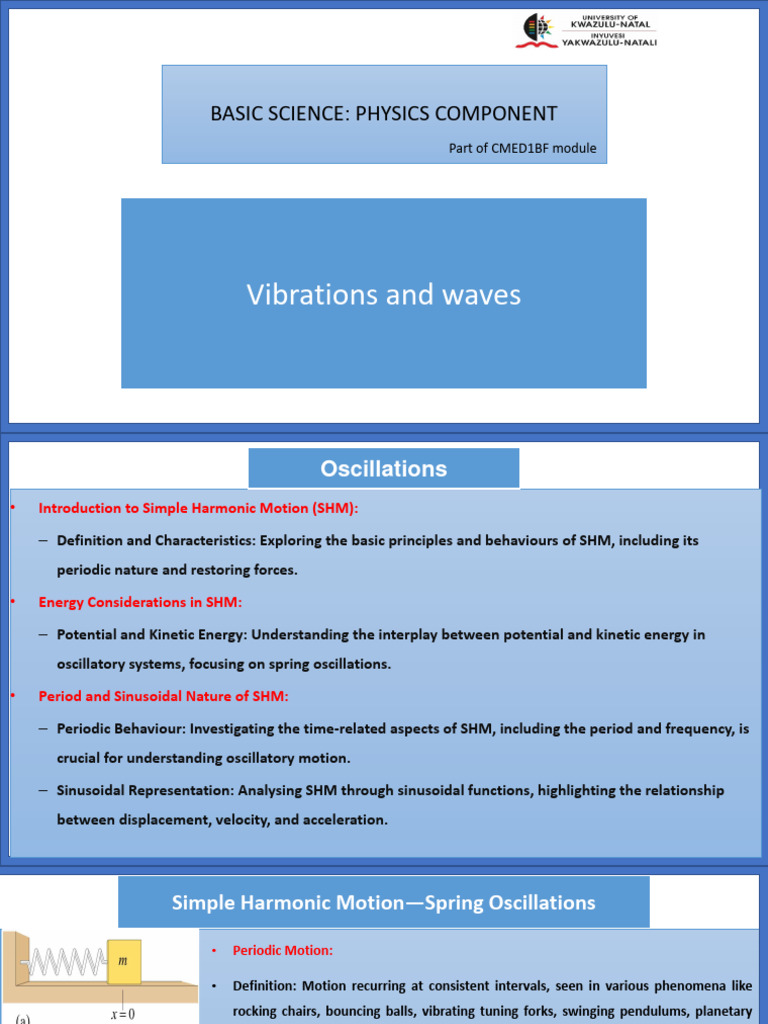 Vibrations and Waves - 1-2 | PDF | Oscillation | Force