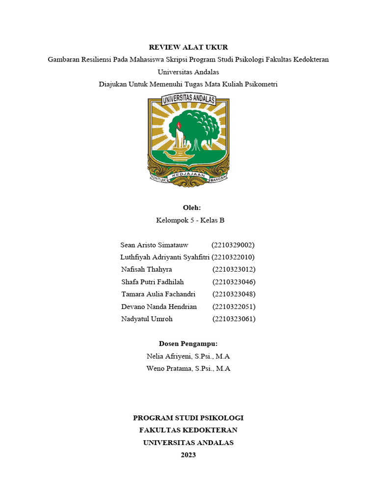 Resiliensi Mahasiswa Skripsi | PDF | Karier & Perkembangan | Pengembangan Diri