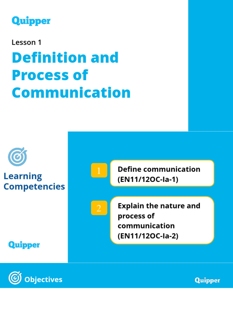Communication Process Guide | PDF | Communication | Nonverbal Communication
