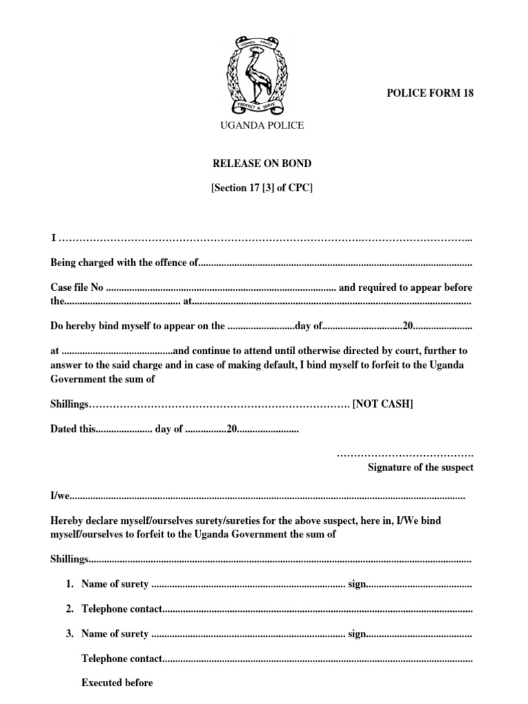 POLICE BOND BUYAGA | PDF | Surety | Common Law