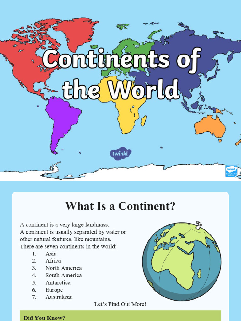 Overview of Earth's Seven Continents | PDF | Continent | Africa
