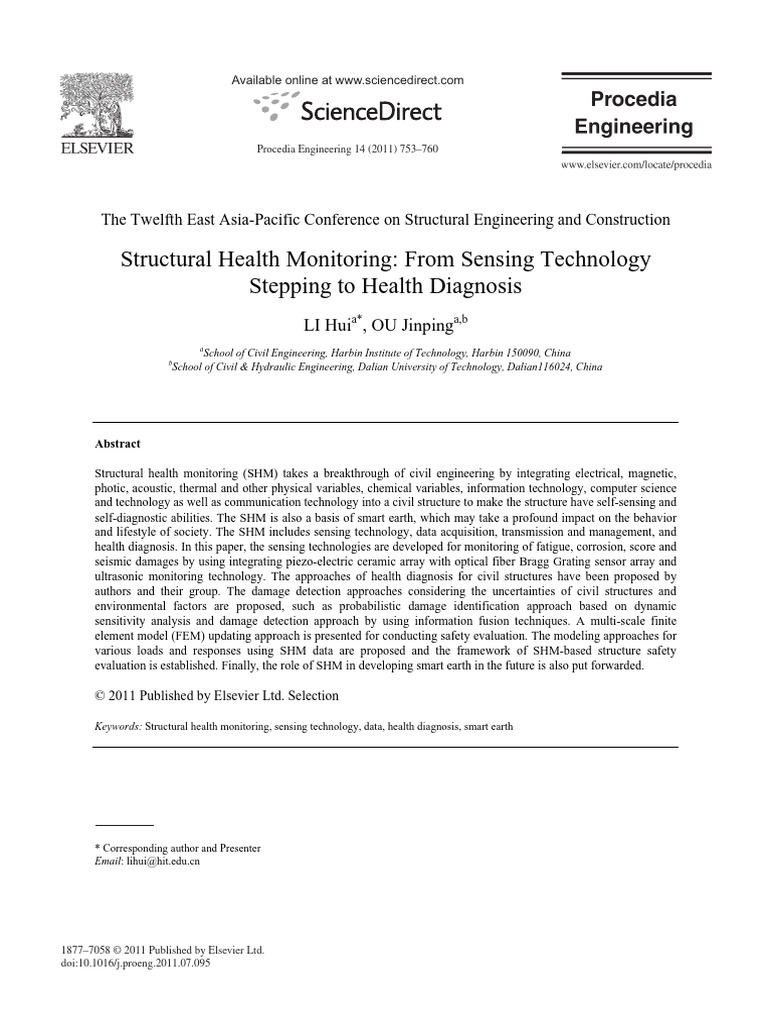 Structural Health Monitoring Innovations | PDF | Finite Element Method ...