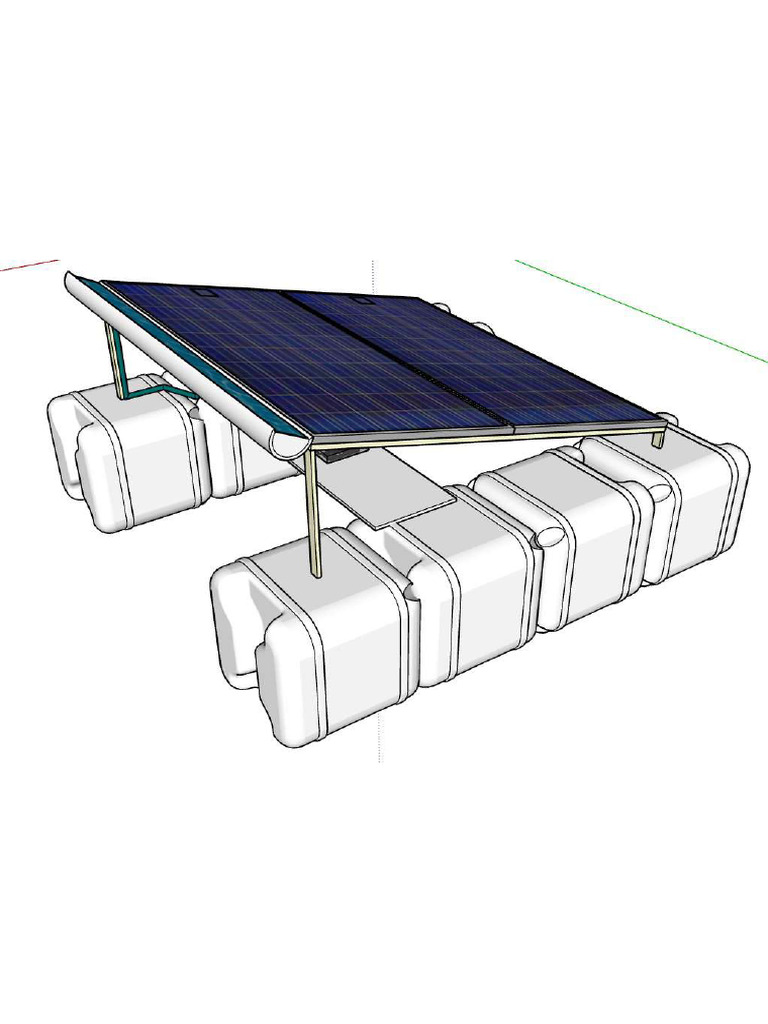 Desain Panel Surya Tampak Samping | PDF