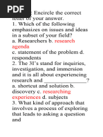 Parts of A Quantitative Research Paper CHAPTER 1 3 | PDF | Statistics ...