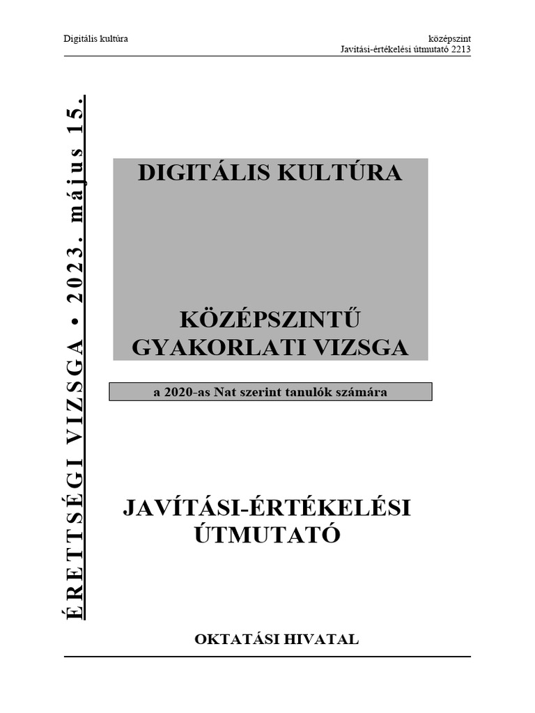 Tengelic Pontozo | PDF