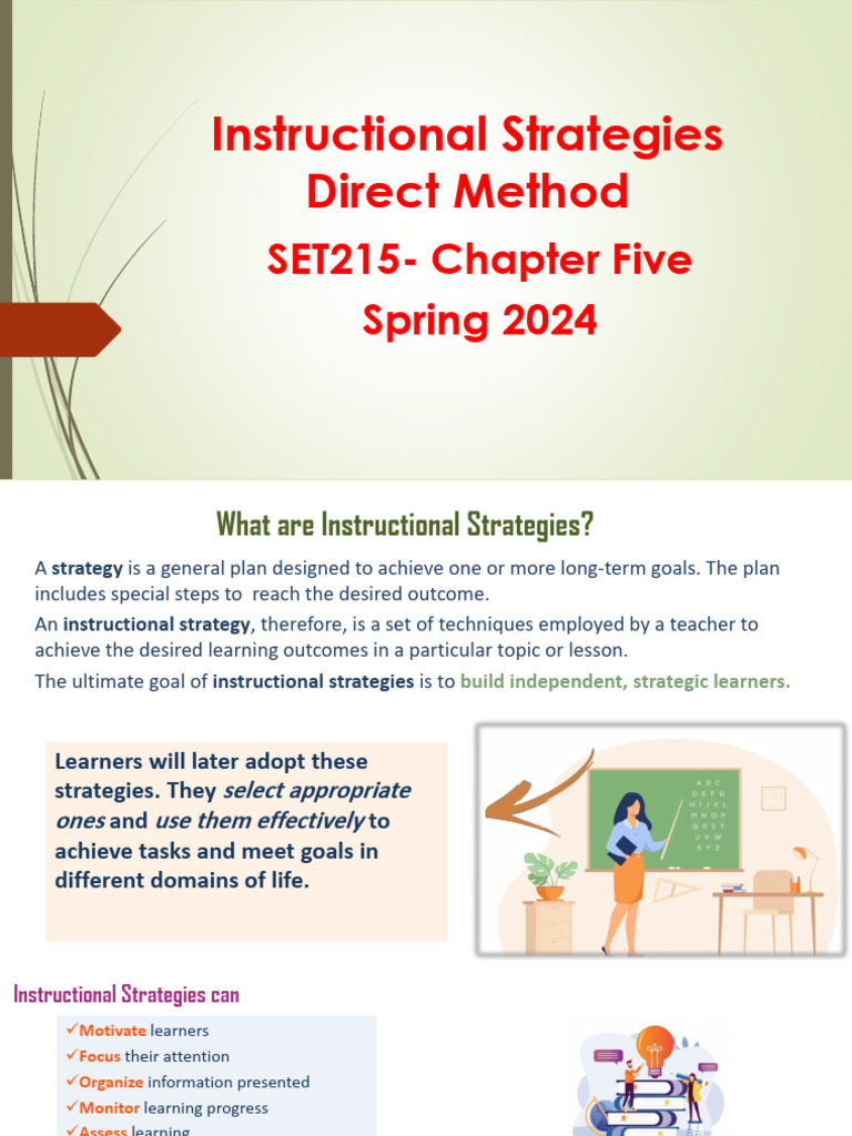 Effective Instructional Strategies Guide | PDF | Learning | Teachers