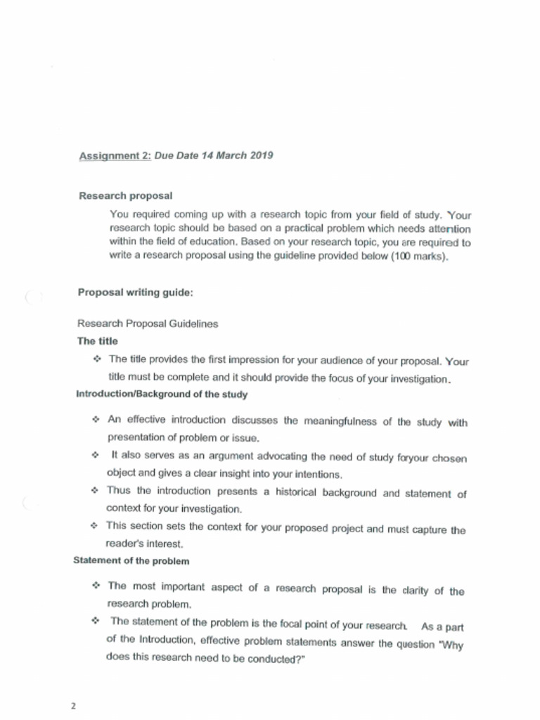 Research Proposal Guidelines | PDF