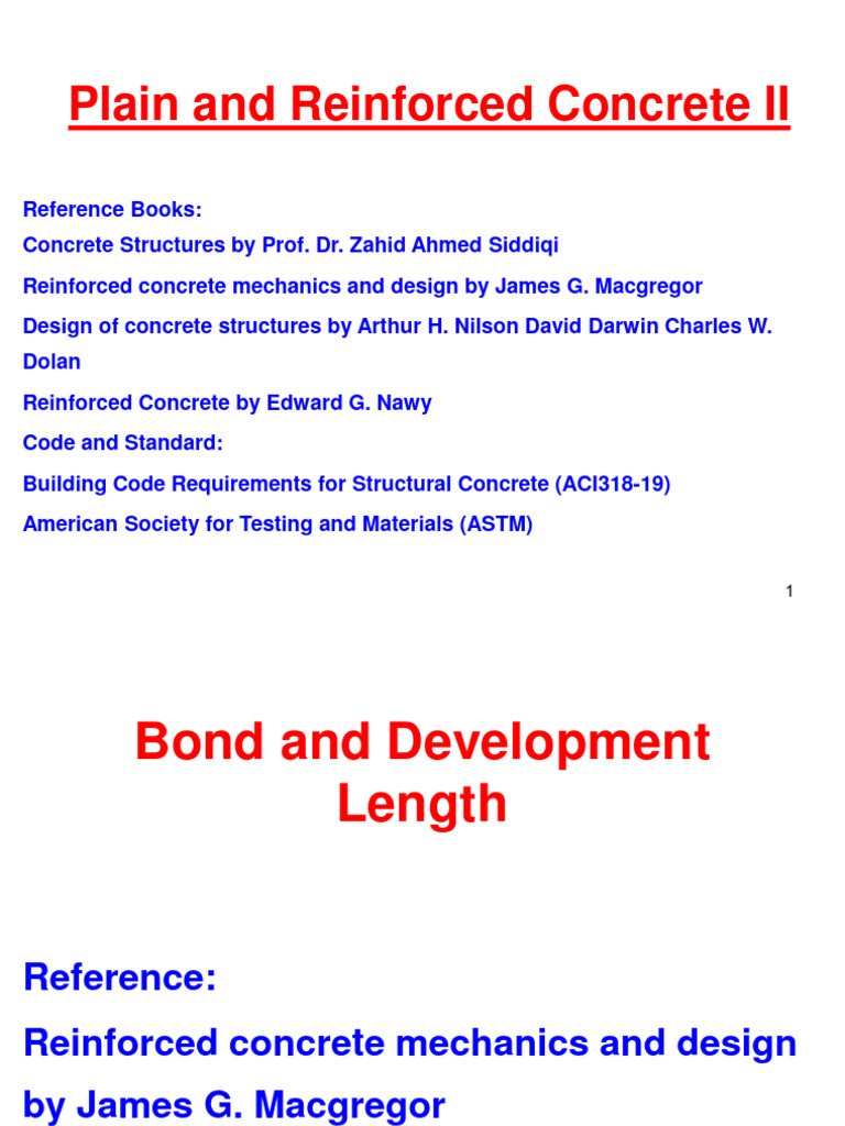 Bond and Development Length ACI 318-19 | Download Free PDF | Concrete ...