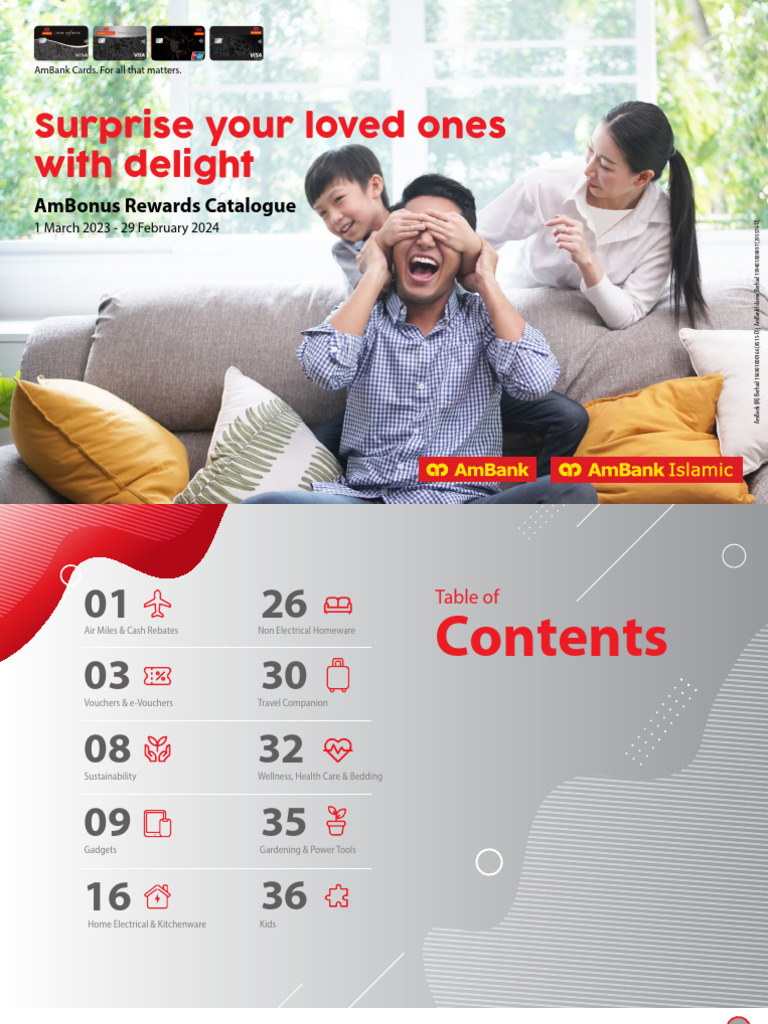 Am Bonus Rewards Catalogue | PDF | Gift Card | Banking Technology