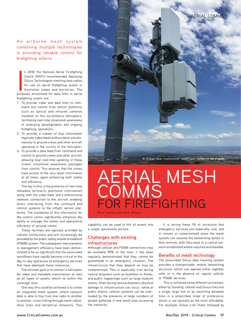 Critical Comms Article | PDF | Cellular Network | Infrastructure