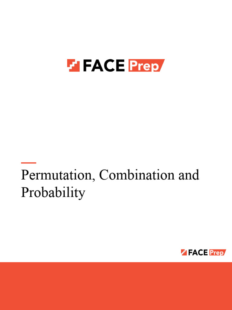 Permutation Combination - Probability | PDF | Odds | Probability