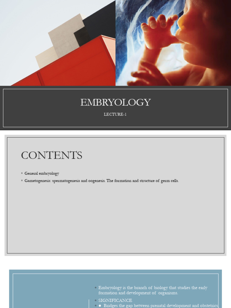 embryology-1 | PDF | Embryo | Reproduction