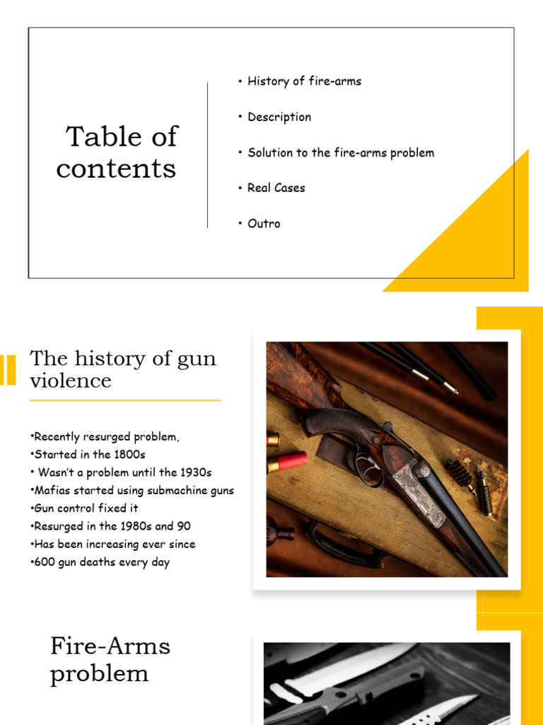 Gun Violence History and Solutions | PDF