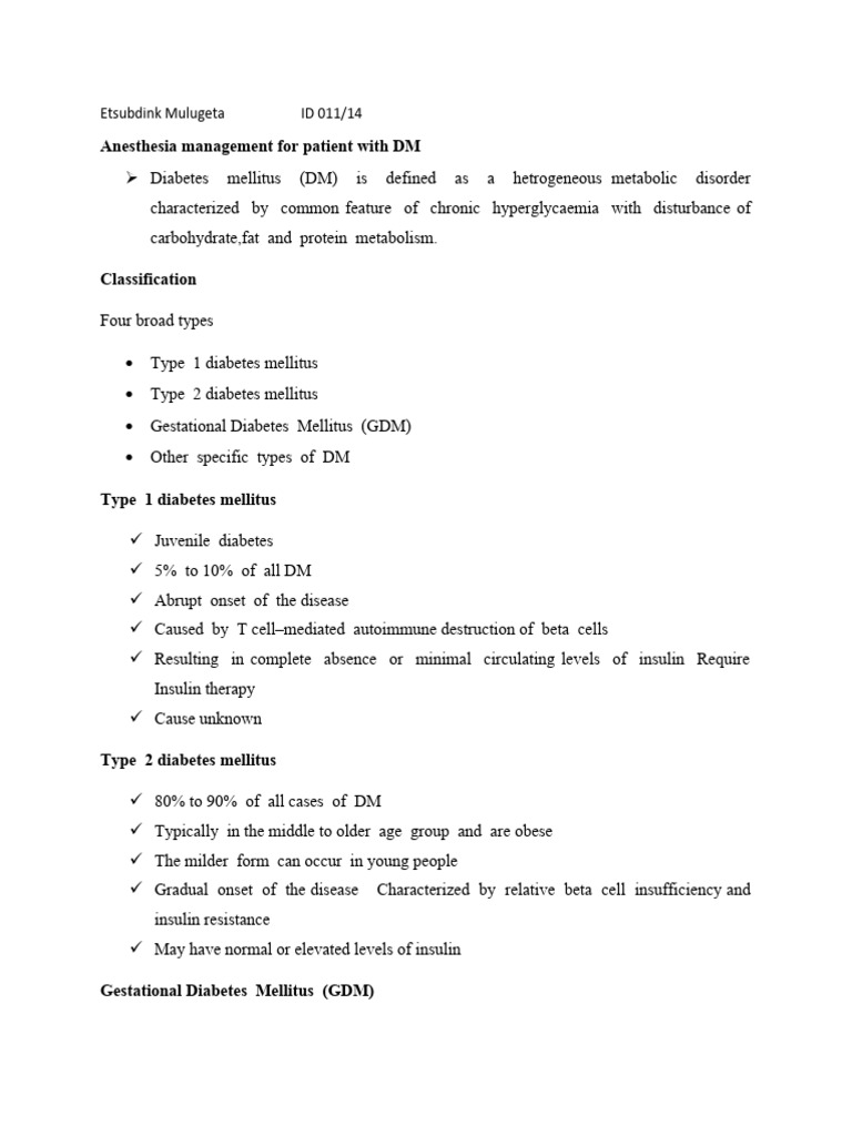 CBD DM | PDF | Diabetes | Hypoglycemia