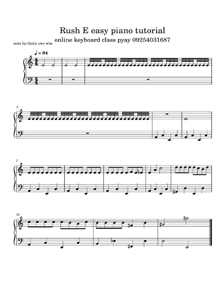 Easy Rush E | PDF