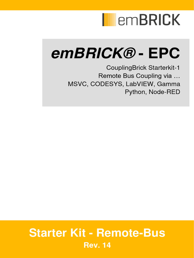PD CouplingBrick Starterkit | PDF | Ip Address | Programmable Logic Controller