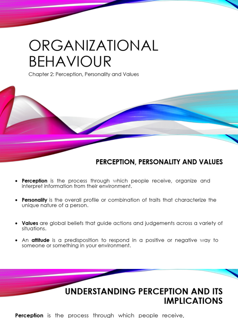 organizational behaviour | PDF | Perception | Attention
