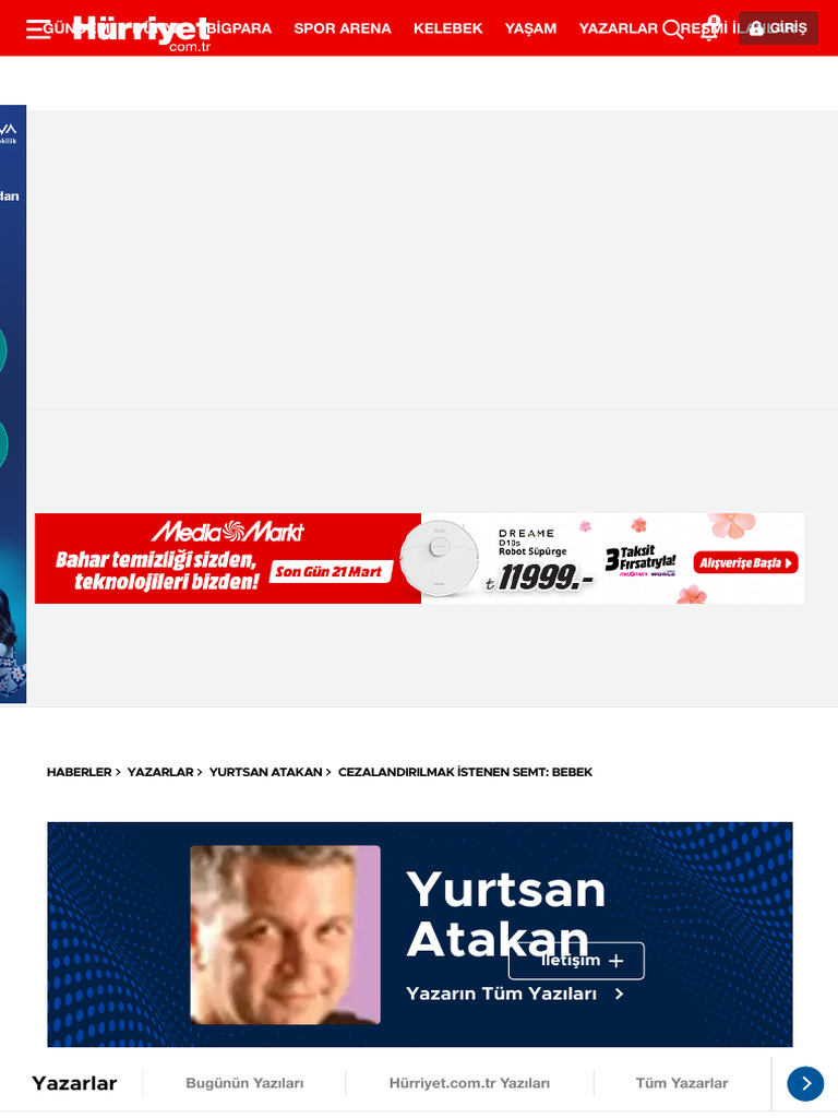 Makale - Cezalandırılmak Istenen Semt - Bebek - Yurtsan ATAKAN Köşe Yazısı - Hürriyet Haberler | PDF