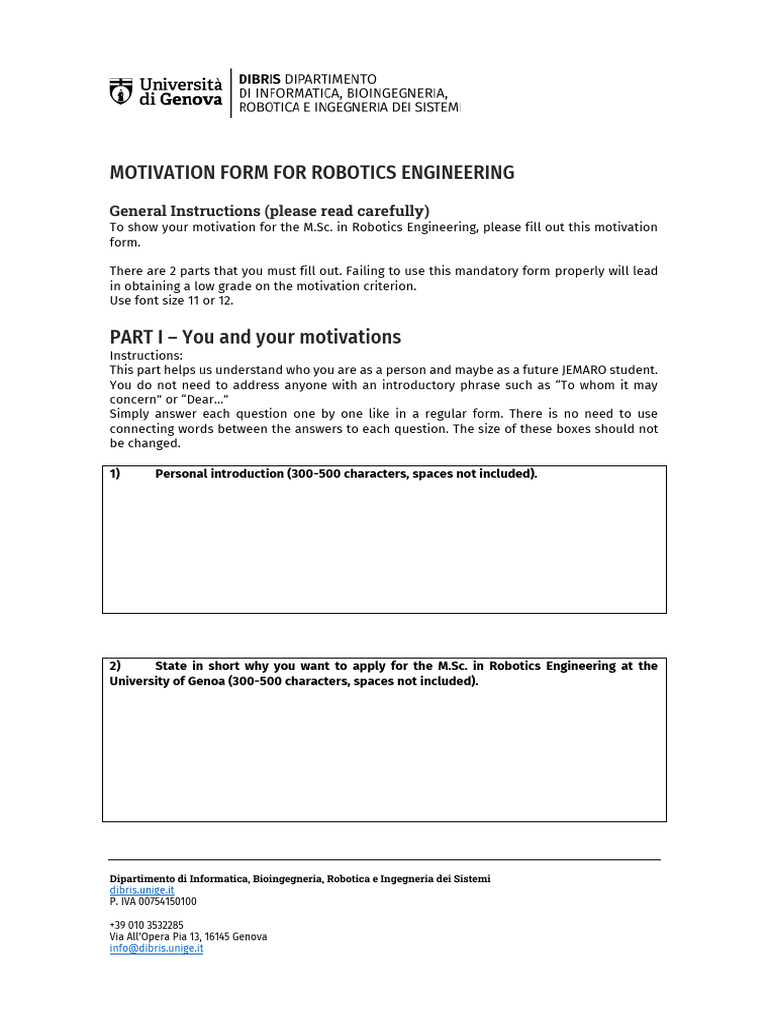 motivation_letter_template | PDF | Engineering | Computer Science