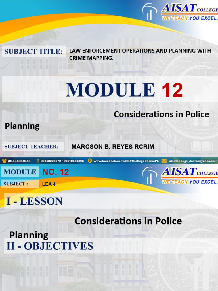 Lea 4.Pptx Module 12. | Download Free PDF | Feasibility Study | Planning