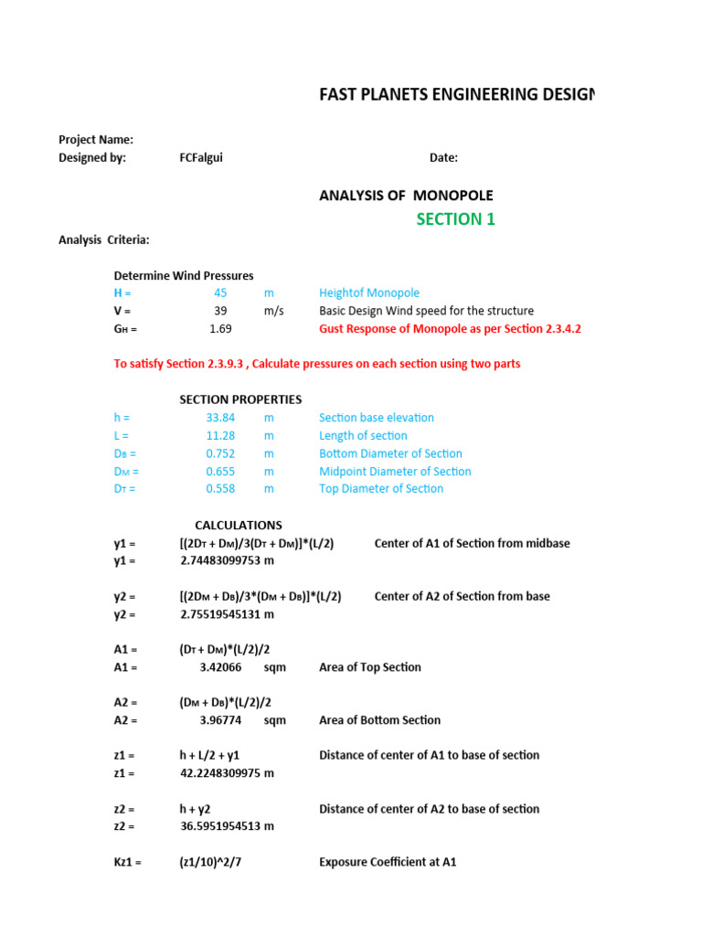 Monopole STD CALCULATION | PDF | Meteorology | Physical Quantities