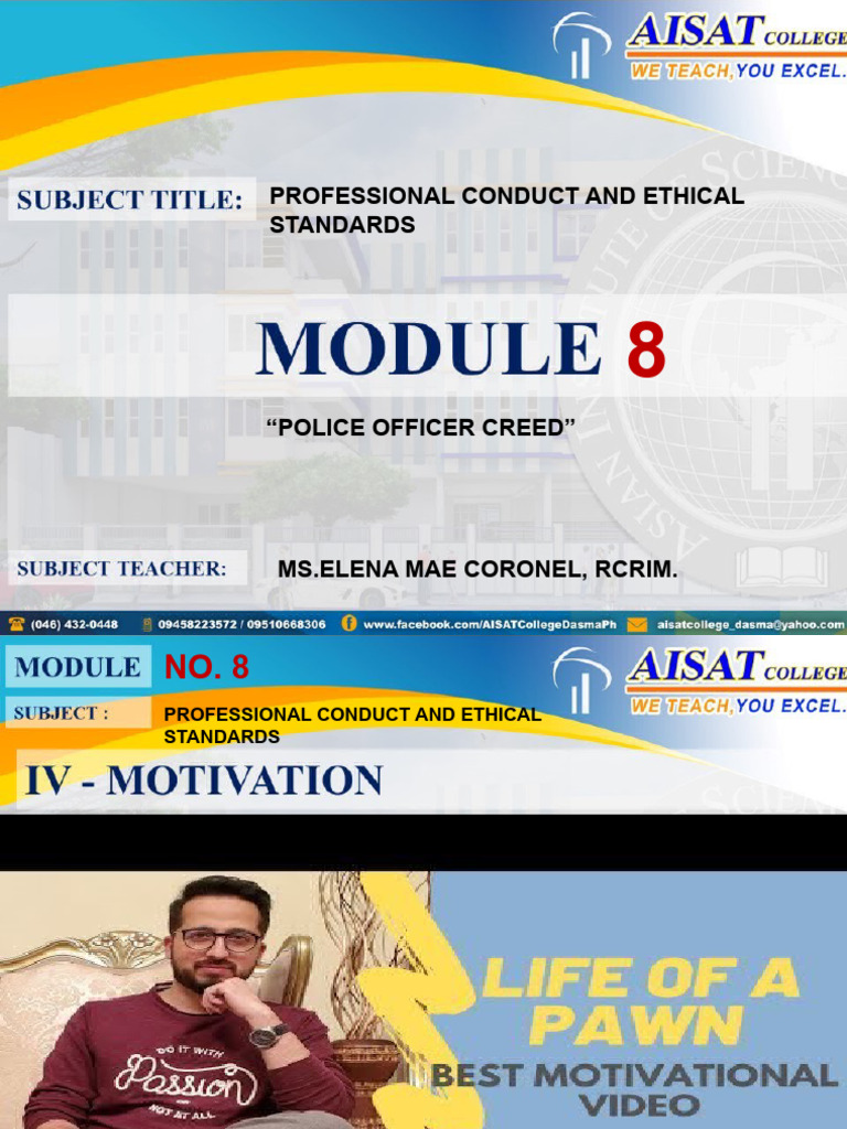 Emc - Module8 Crim4 Pces | PDF | Integrity | Justice
