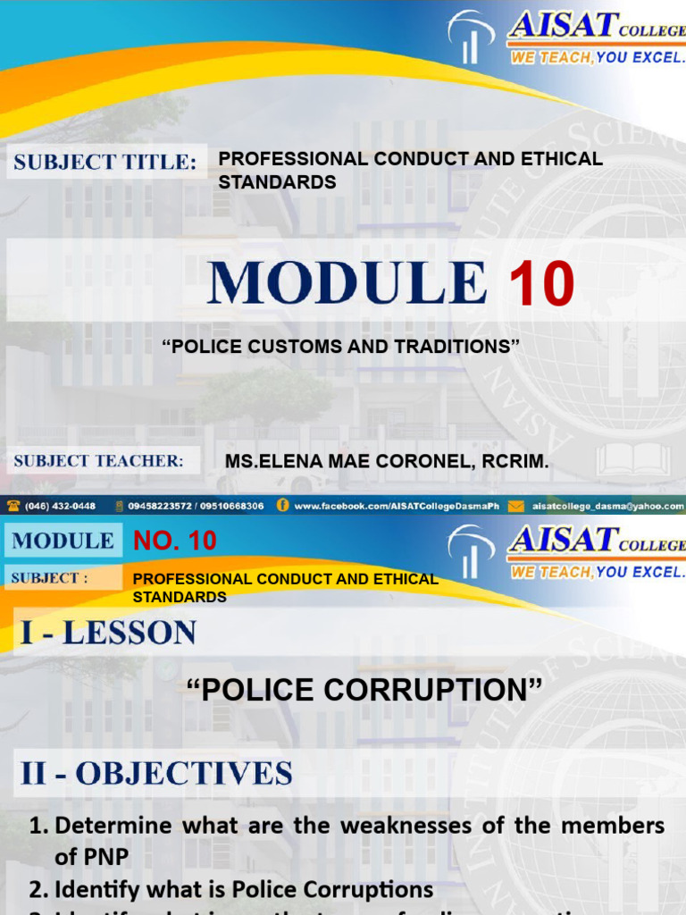 Emc - Module10 Crim4 Pces | PDF | Police | Social Psychology