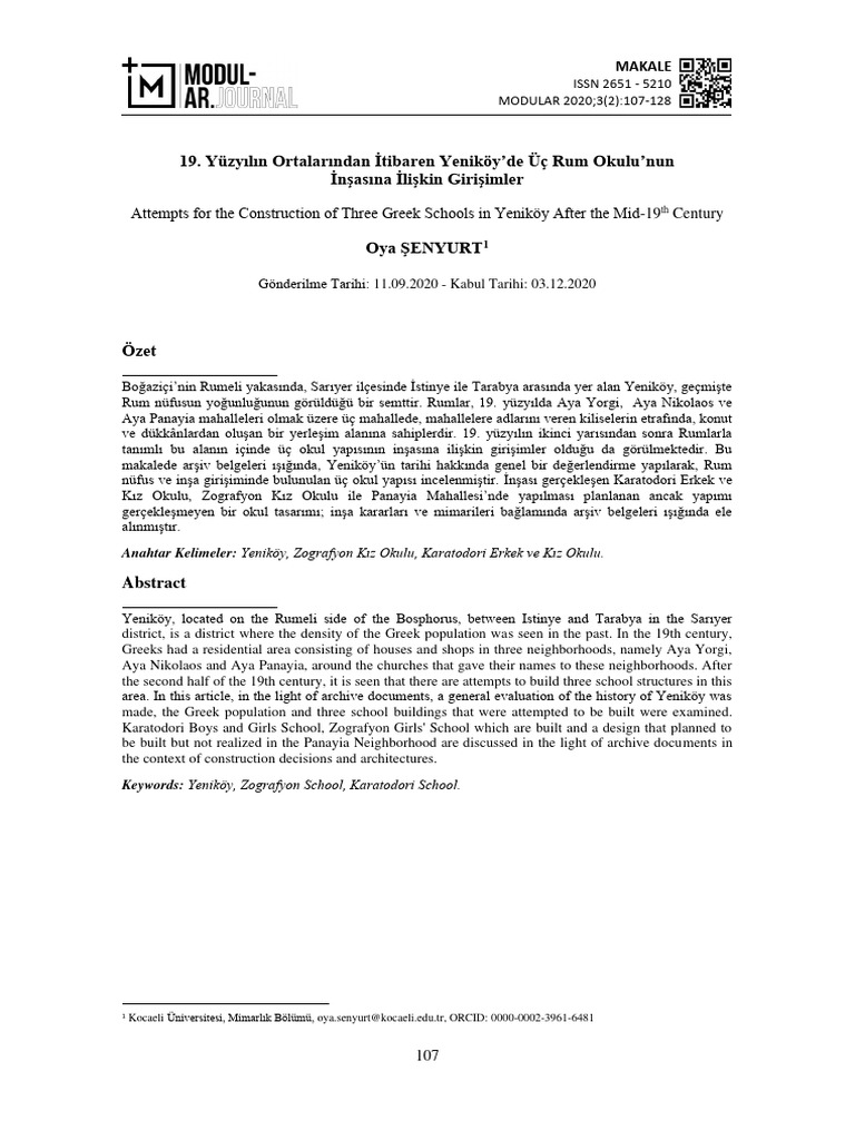 Y - Zy - L - N Ortalar - Ndan - Tibaren Yenik - y - de - Rum Okulu - Nun - N - As - Na - Li ...