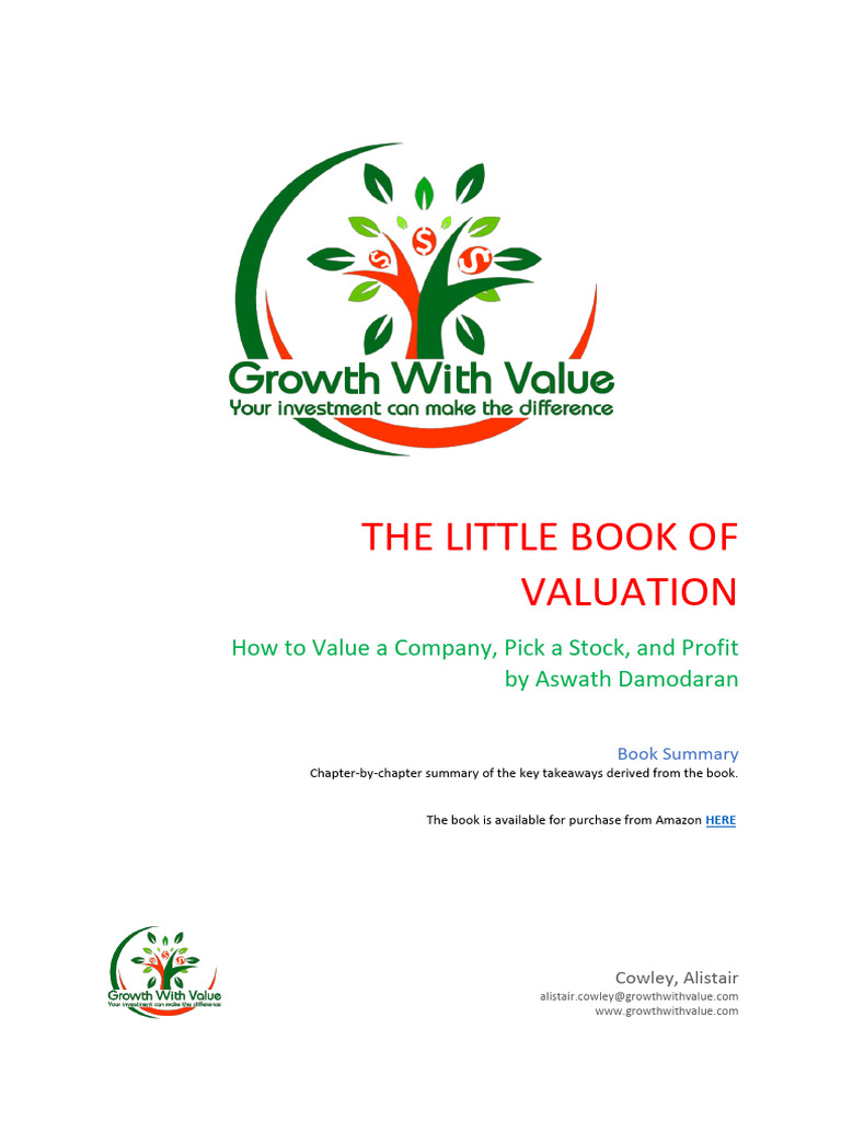 Summary of Damodaran's Valuation Guide | PDF | Valuation (Finance ...