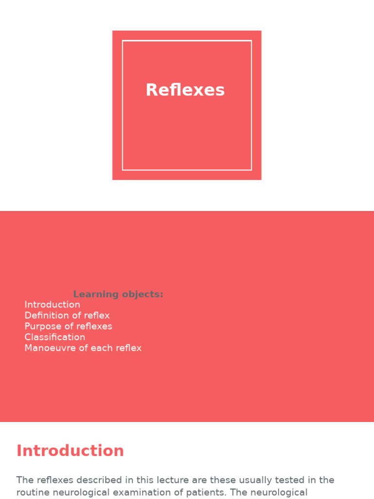 Reflexes | PDF | Anatomical Terms Of Motion | Foot