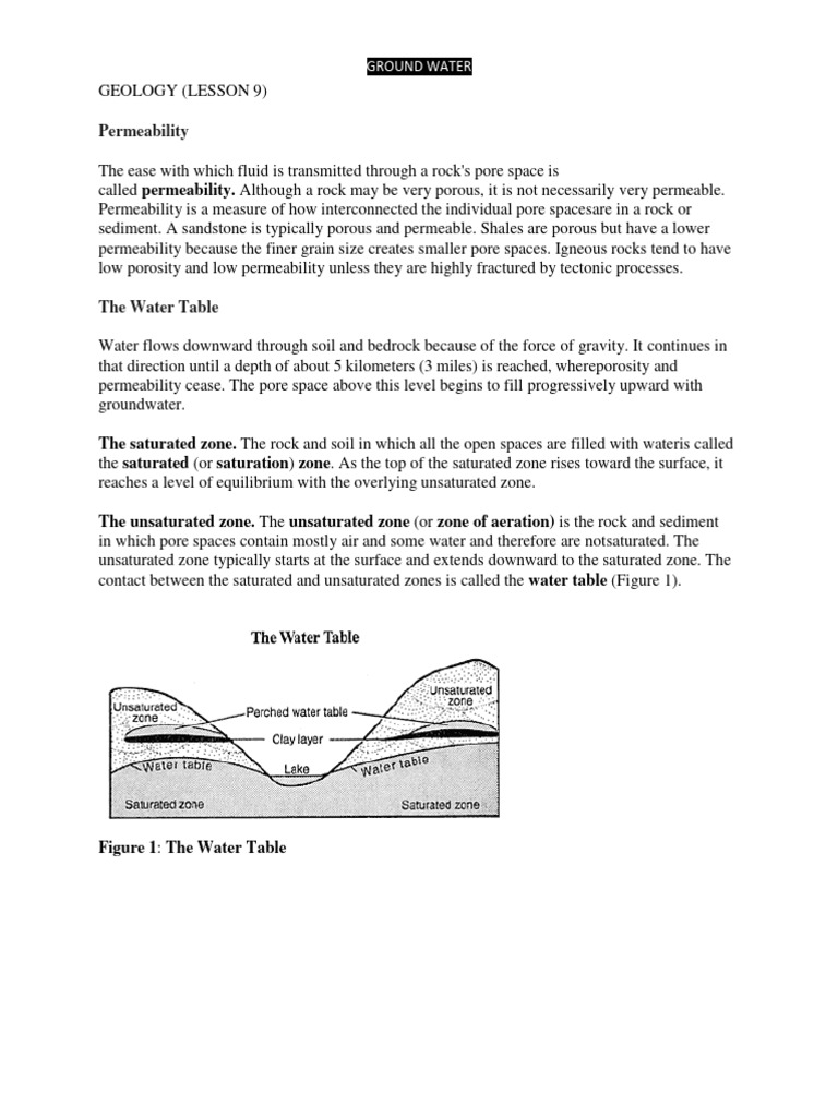 Lecture 9 GEOLOGY. | PDF | Aquifer | Porosity Lecture 9 GEOLOGY. | PDF | Aquifer | Porosity