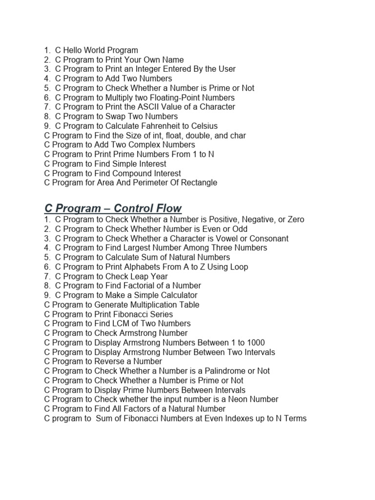 C Program Pdf Matrix Mathematics String Computer Science