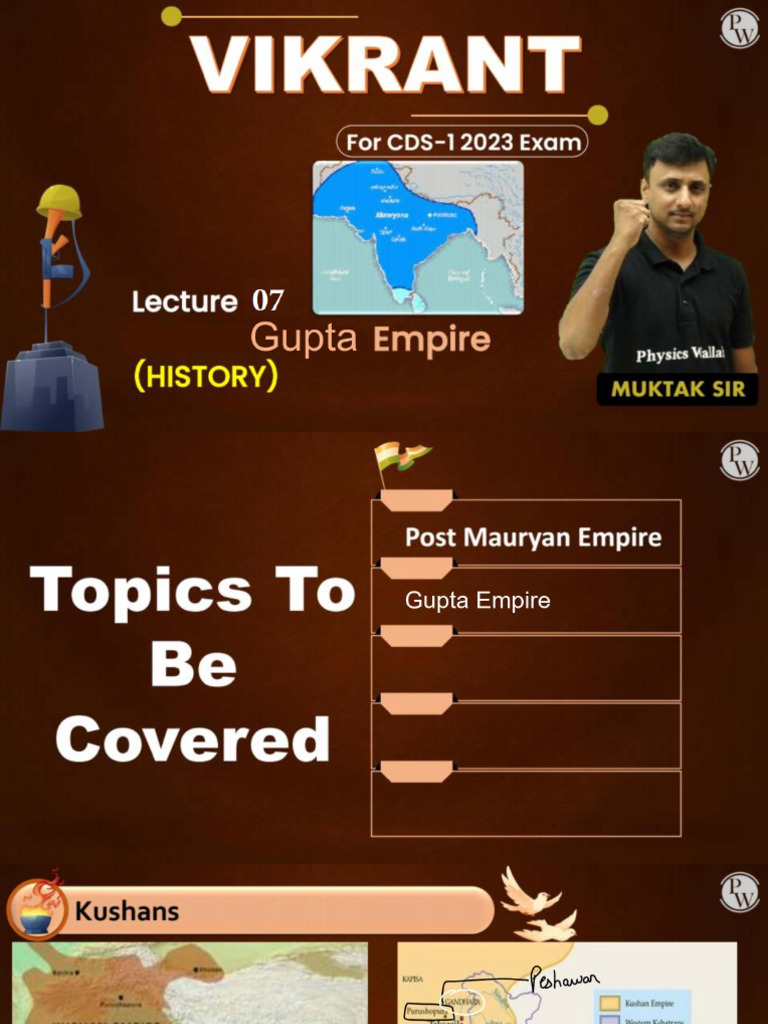 Gupta Empire - Class Notes - Vikrant | PDF