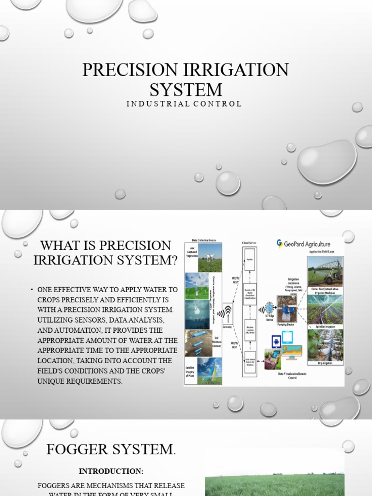 Precision Irrigation Systems Overview | PDF | Irrigation | Surface Runoff