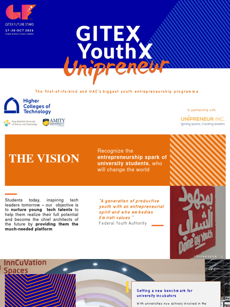 GITEX YouthX Unipreneur 2021 Brochure - Updated | PDF | Startup Company ...