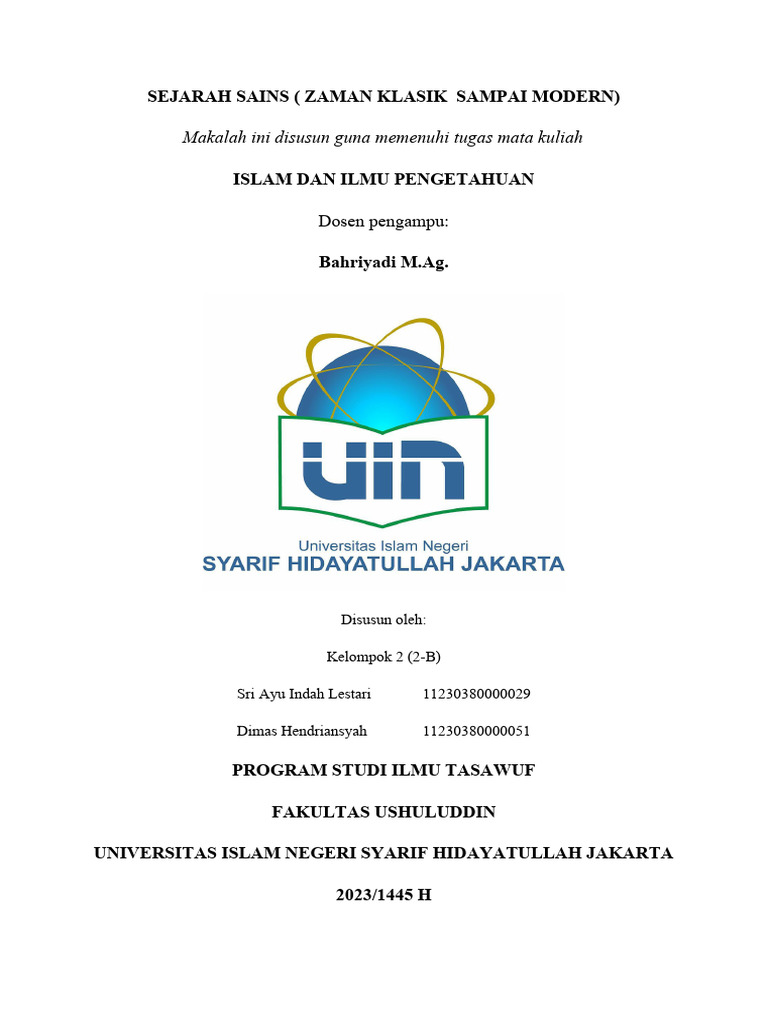 Sejarah Sains | PDF