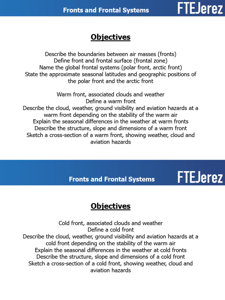 Understanding Fronts and Frontal Systems | PDF | Cloud | Meteorology