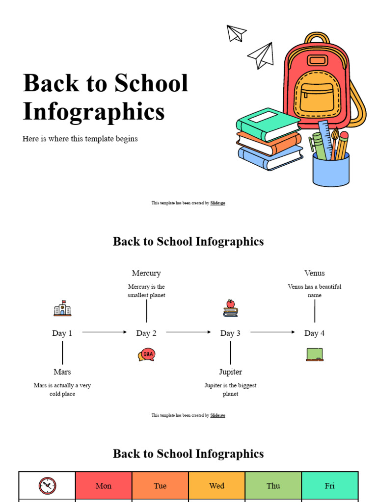 Back To School Infographics by Slidesgo-2 | PDF | Planets | Planets In ...