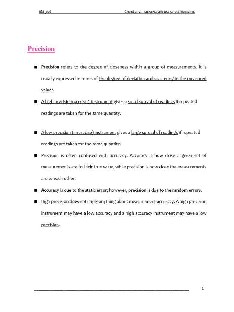 Instrumentation and Control | PDF | Accuracy And Precision | Weighing Scale