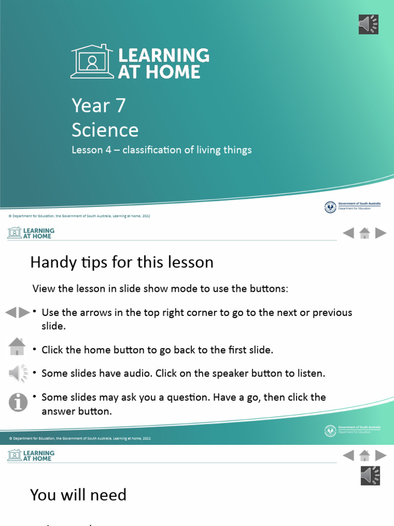 Year 7 Classification of Living Things | PDF | Taxonomy (Biology) | Genus