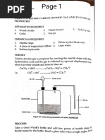 Laboratory Preparation of Carbon Dioxide | PDF