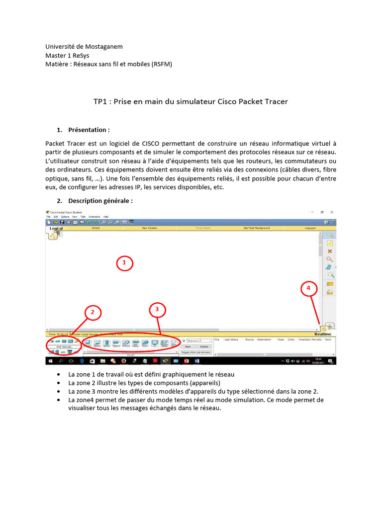 TP1 Initiation Packet Tracer | PDF | Réseau informatique | Matériel informatique